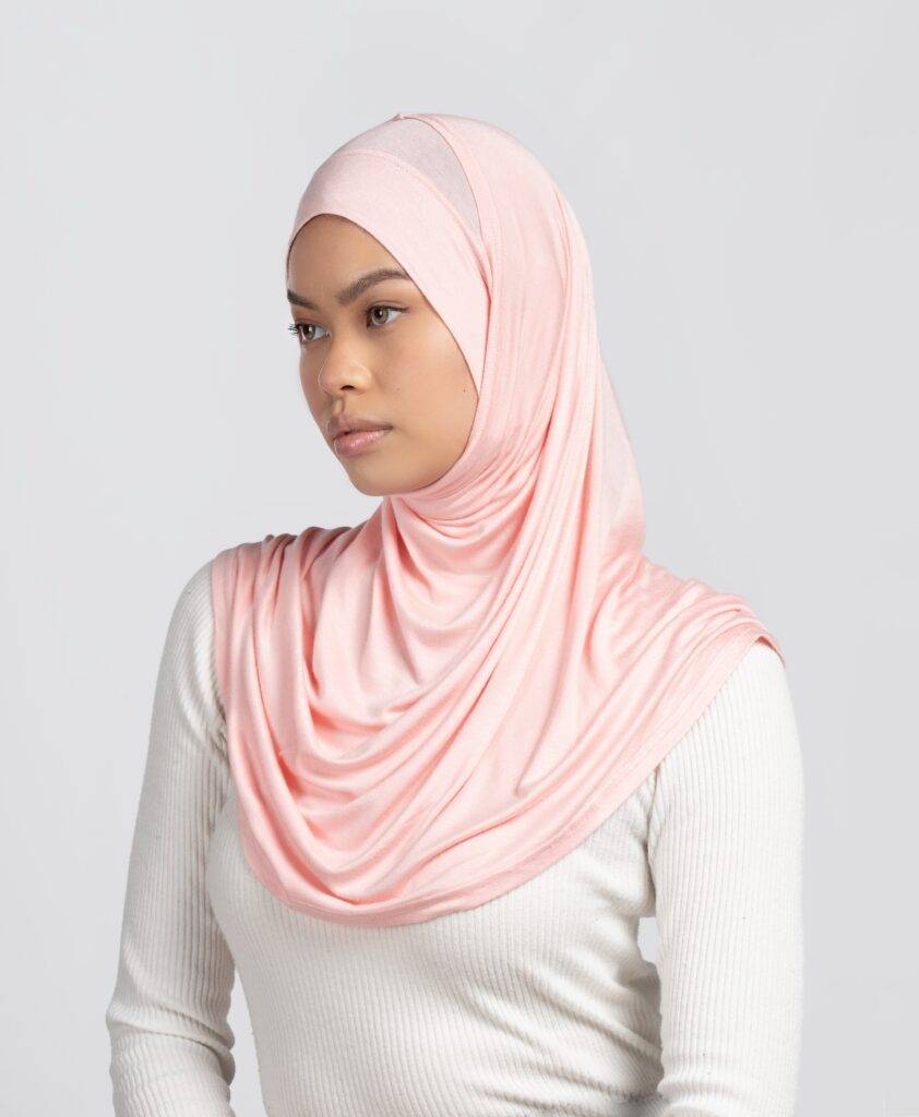 Kalir A Modest Fashion Store.Light Pink Two Pieces Hijab