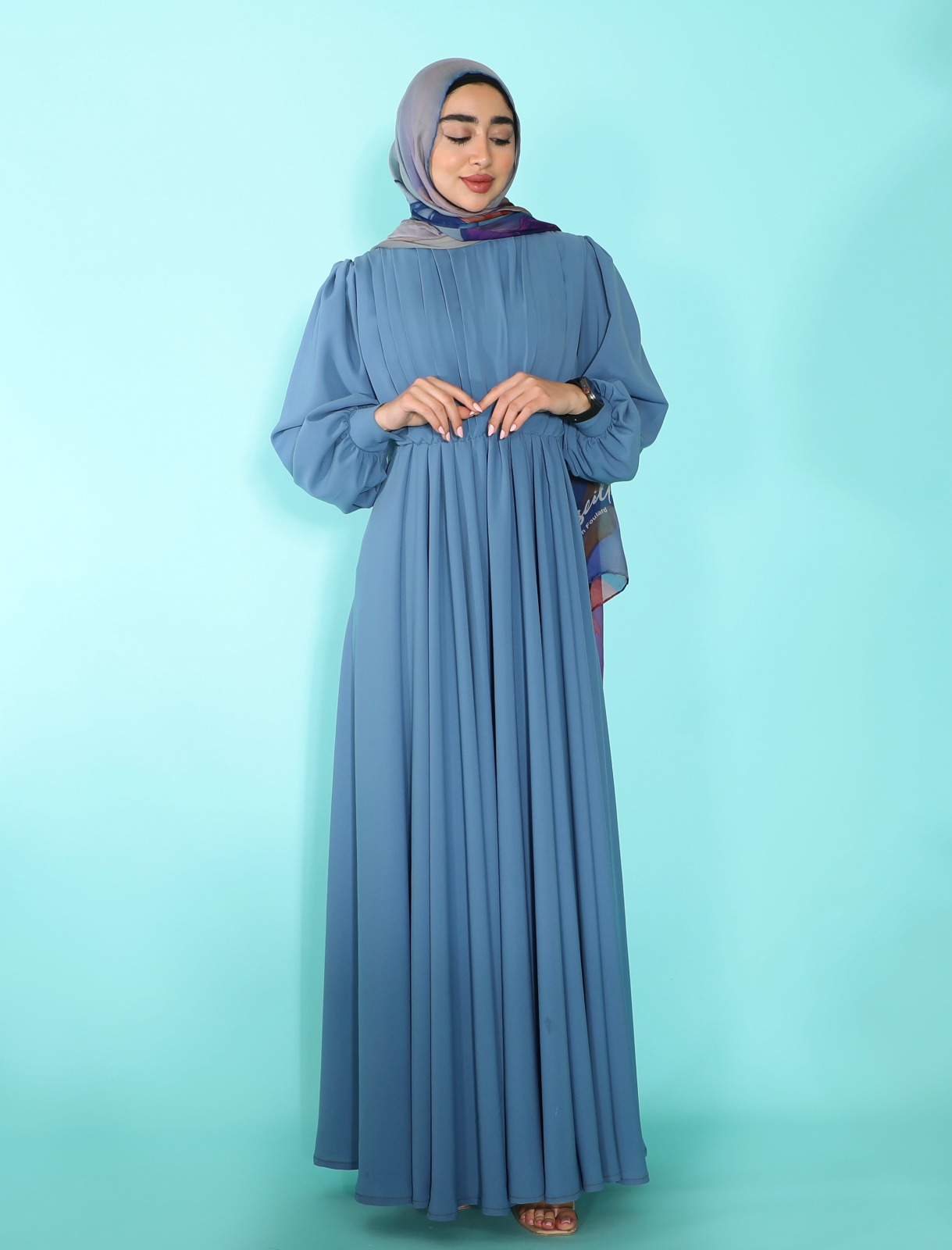 Kalir A Modest Fashion Store.Blue Dress