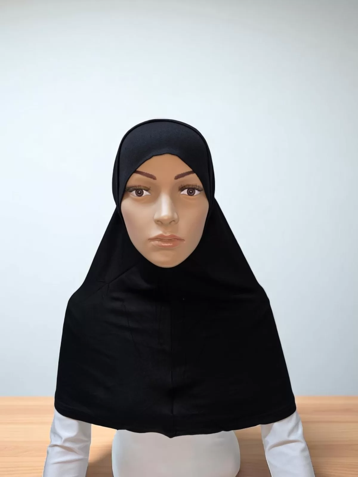 Kalir A Modest Fashion Store.Japanese Cotton Black Two Pieces Hijab